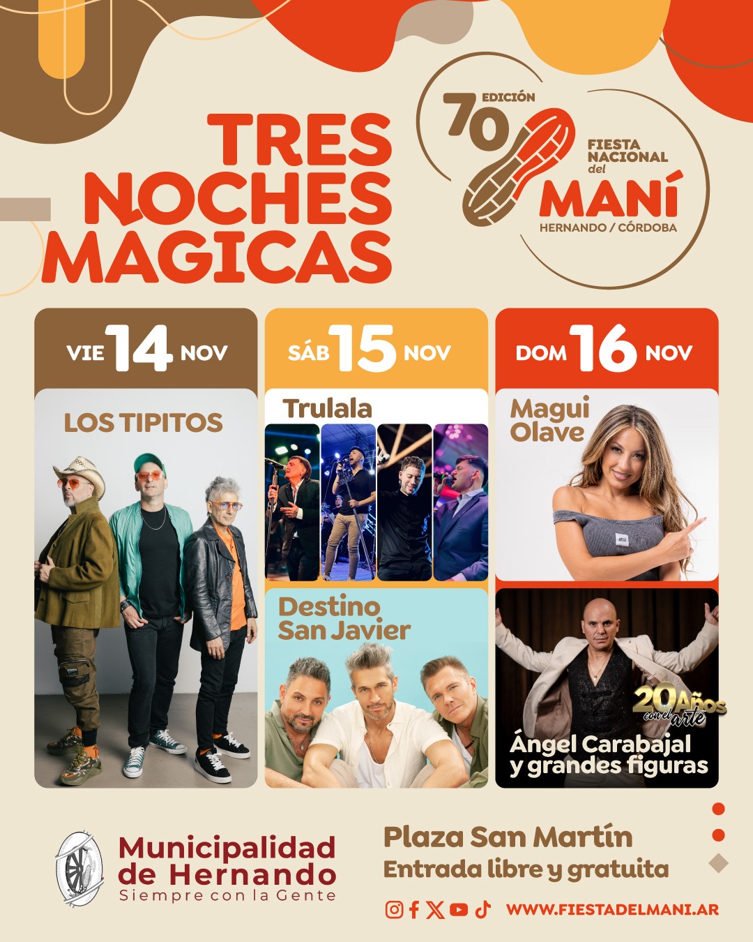 PROGRAMACIÓN Y TODO LO QUE HAY QUE SABER DE LA FIESTA DEL MANÍ EN ...